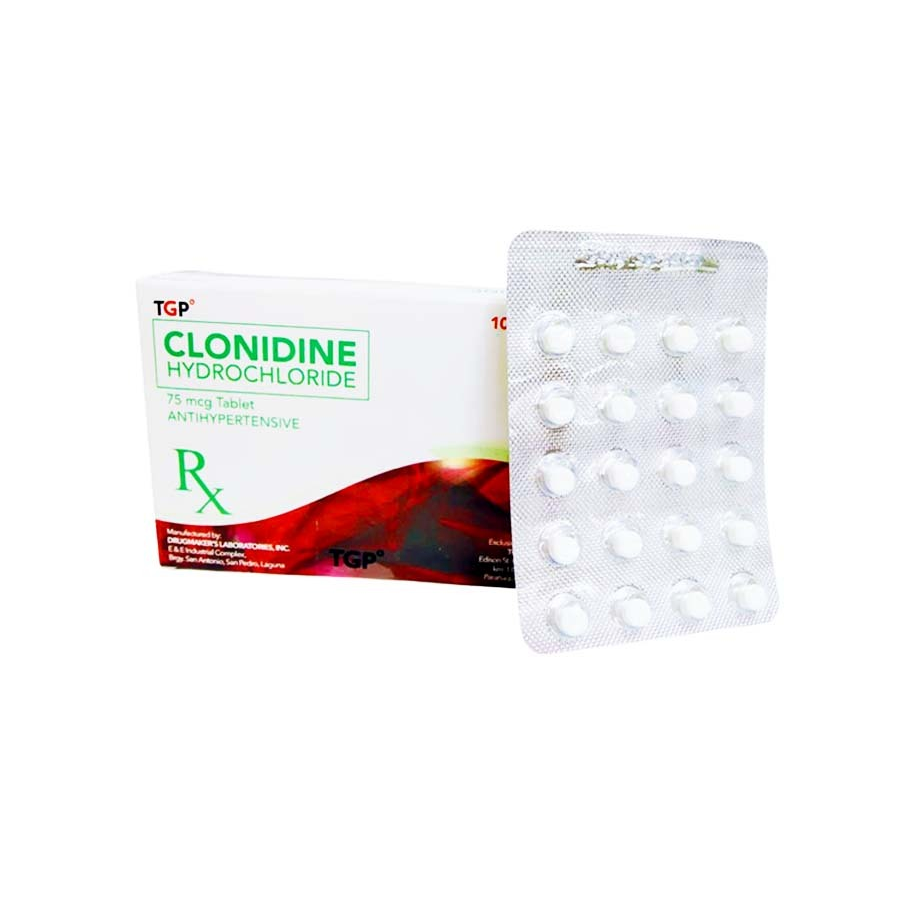 TGP Clonidine Hydrochloride 75mcg Tablet 100's price in the Philippines ...